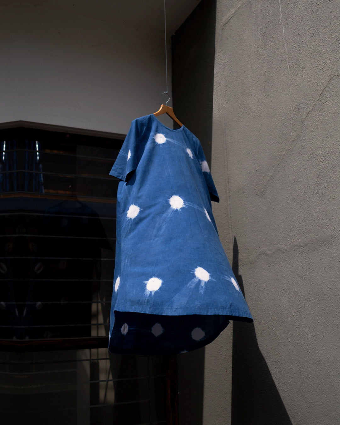 Baadal - Naturally-Dyed Indigo Dress – Tarai Blue